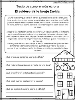 10 Lecturitas para trabajar la comprensión especial halloween ...