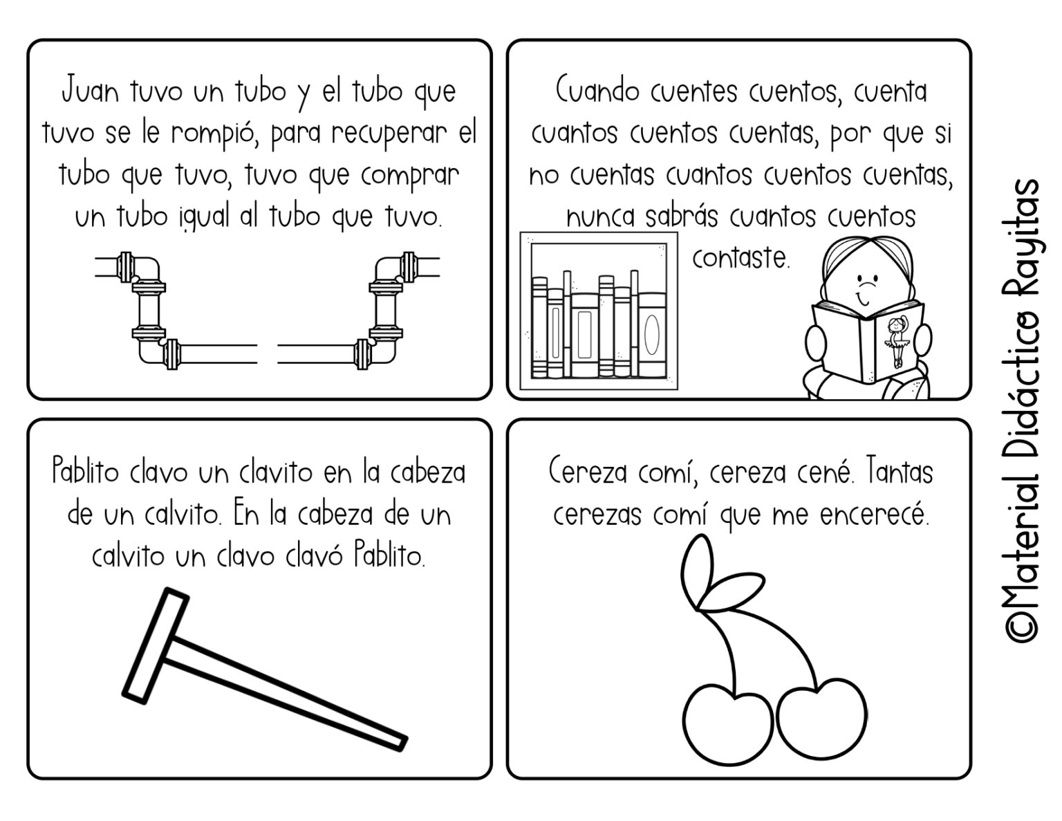 A leer divertidos trabalenguas - Orientacion Andujar