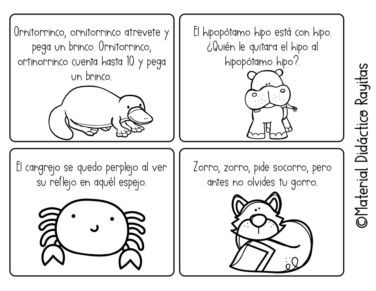 A leer divertidos trabalenguas - Orientacion Andujar