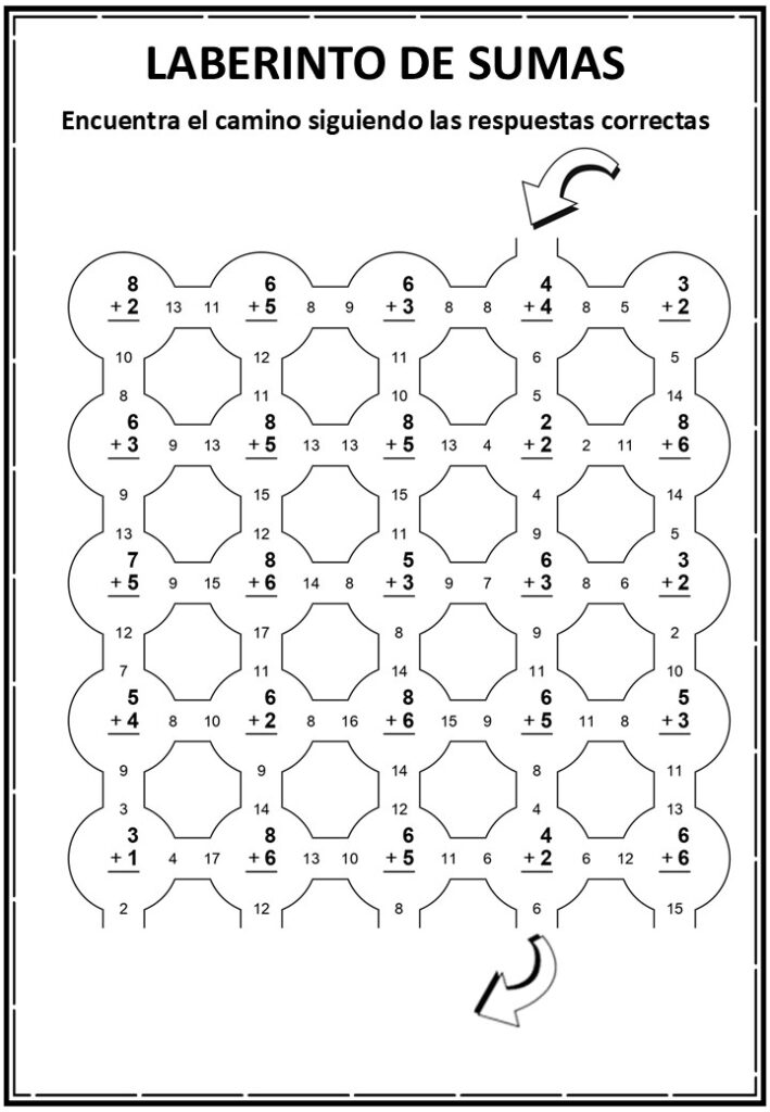 Cuaderno matemático de laberintos de sumas nivel inicial -Orientacion ...