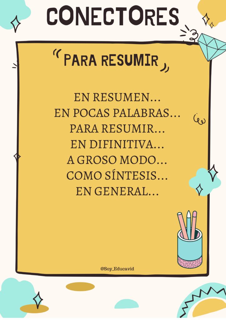 Conectores de texto expresión oral y escrita -Orientacion Andujar