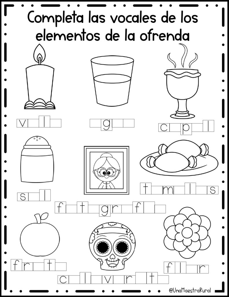 Cuadernillo actividades día de Muertos -Orientacion Andujar