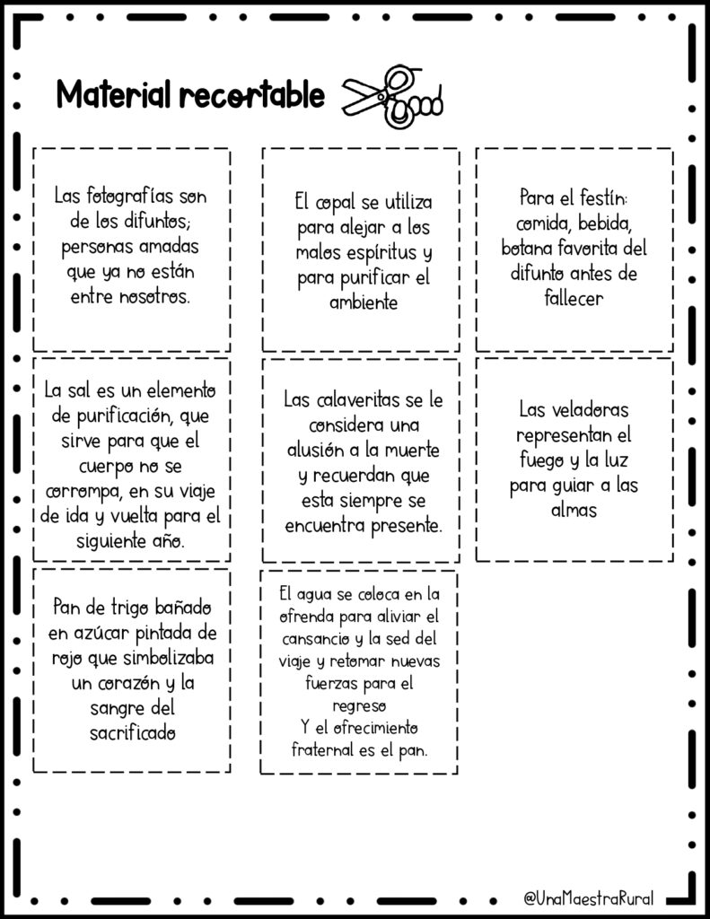 Cuadernillo actividades día de Muertos -Orientacion Andujar