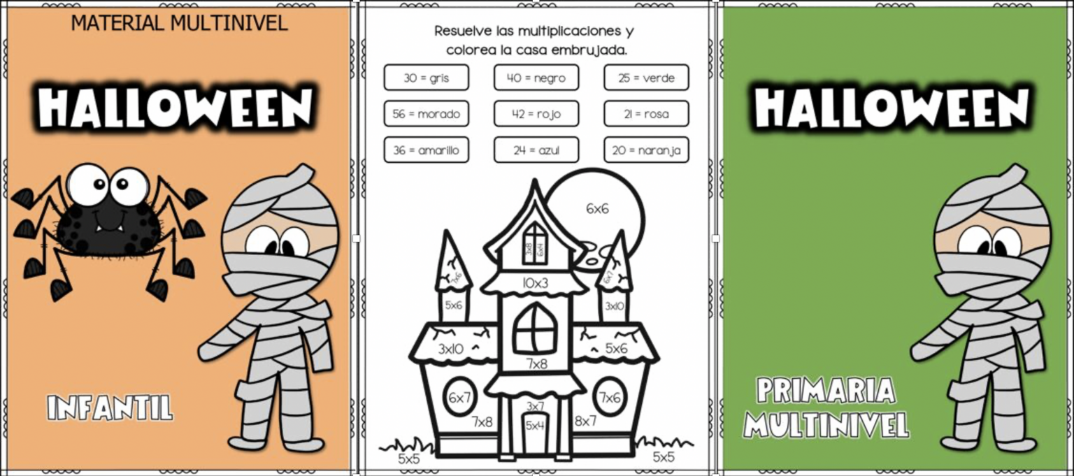 Problemas de Sumas y Restas Especial Halloween -Orientacion Andujar