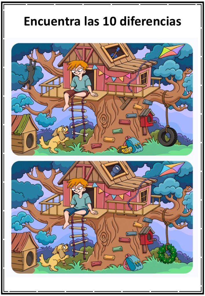 Trabajamos la atención 10 fichas encuentra las 10 diferencias VOL.2 ...