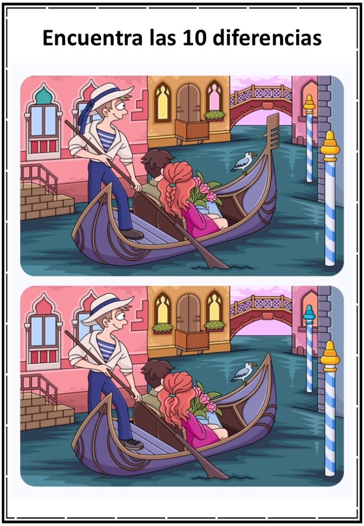 Trabajamos la atención 10 fichas encuentra las 10 diferencias VOL.2 ...