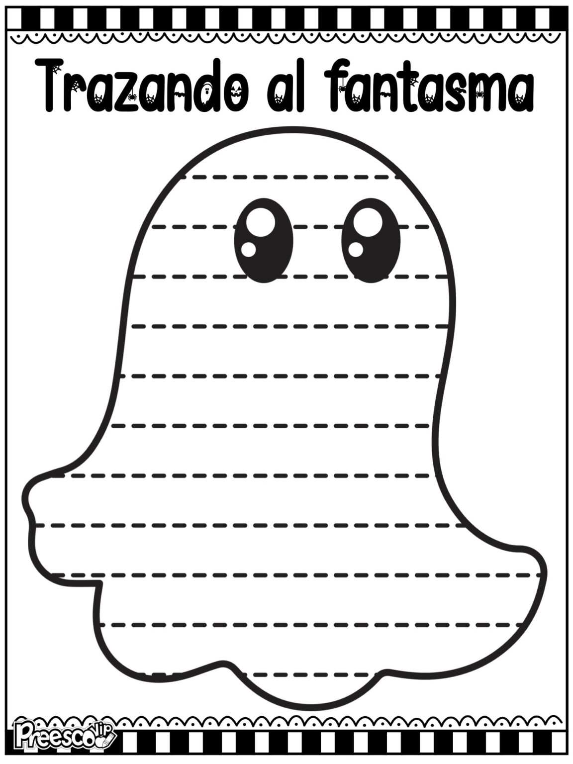 FICHAS PARA TRABAJAR EL TRAZO ESPECIAL HALLOWEEN -Orientacion Andujar