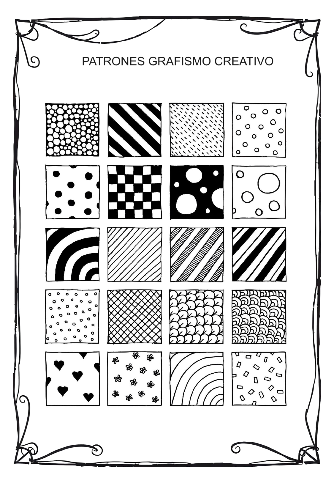 GRAFISMO CREATIVO CON PATRONES BONITOS PARA TRABAJAR EN HALLOWEEN_page ...