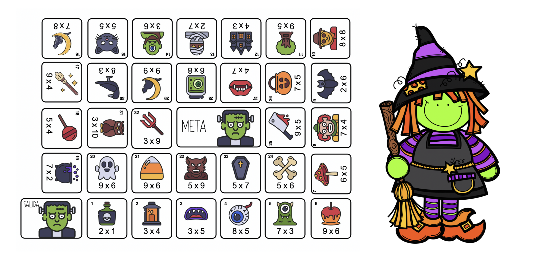 Memory de Multiplicaciones: Un Juego Divertido para Practicar las Tablas