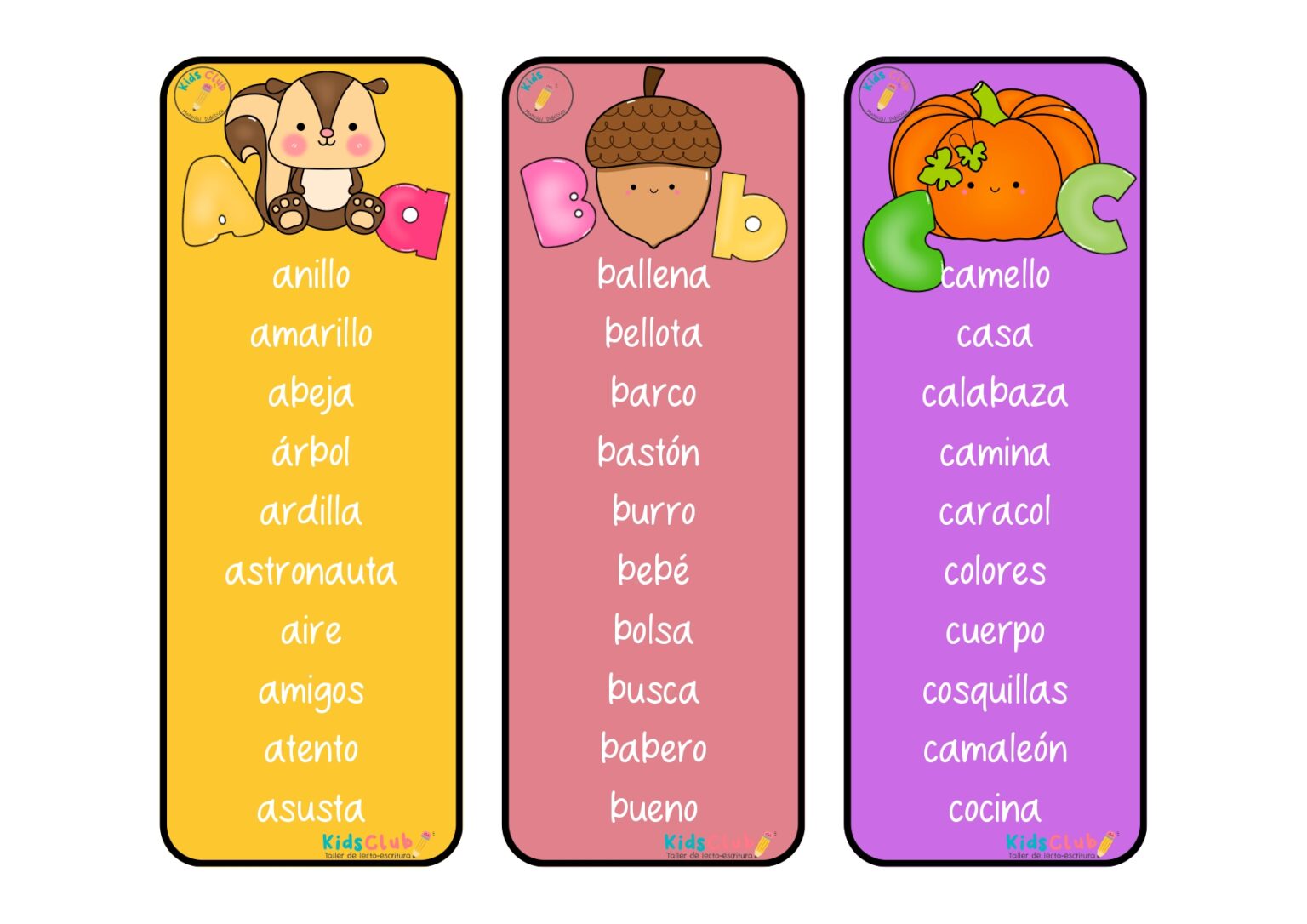 Llaverito de palabras para practicar la lectura con todas las letras ...