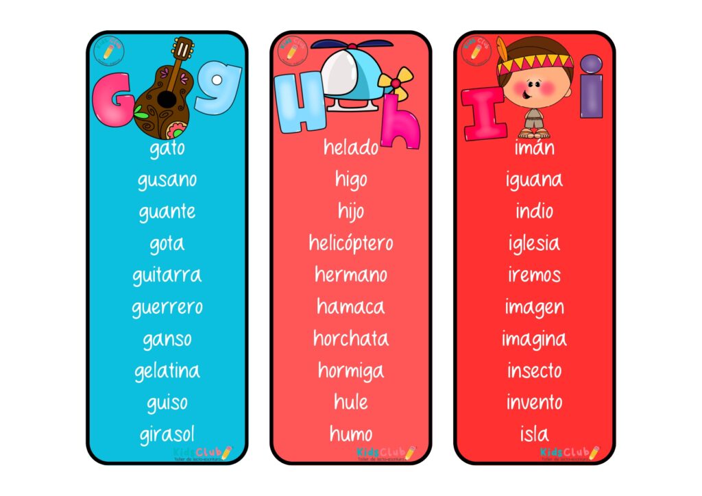 Llavero de lecturas de palabras de todas las letras + TRABADAS ...