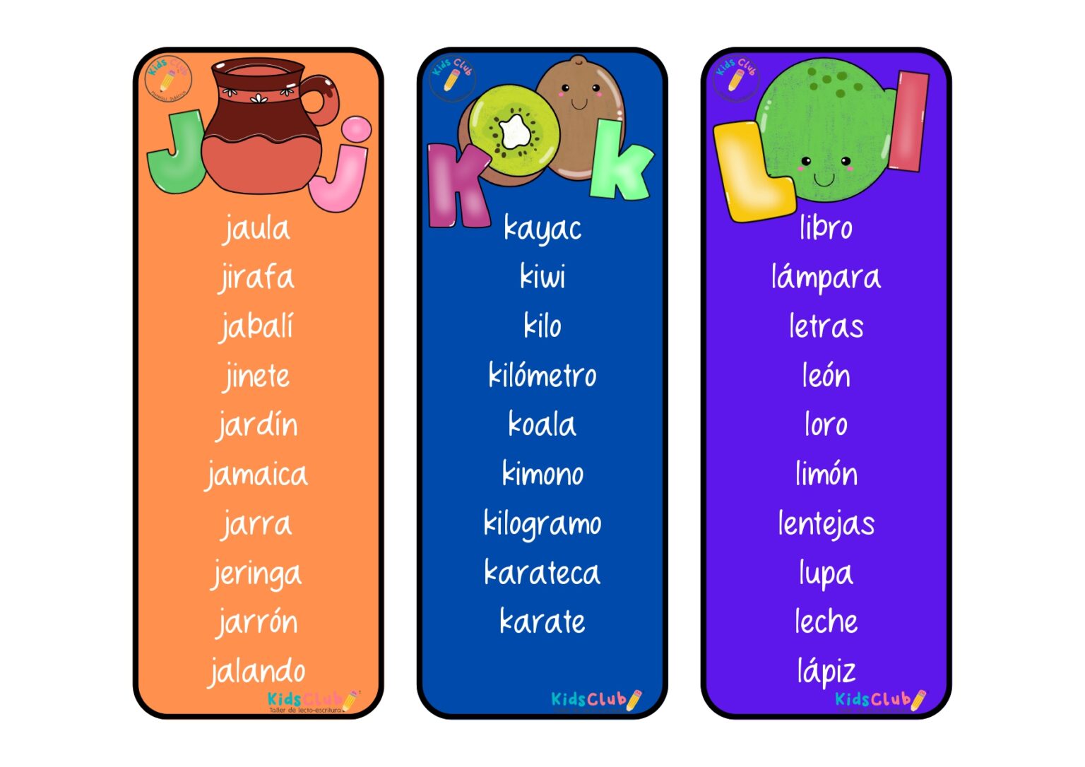 Llaverito de palabras para practicar la lectura con todas las letras ...