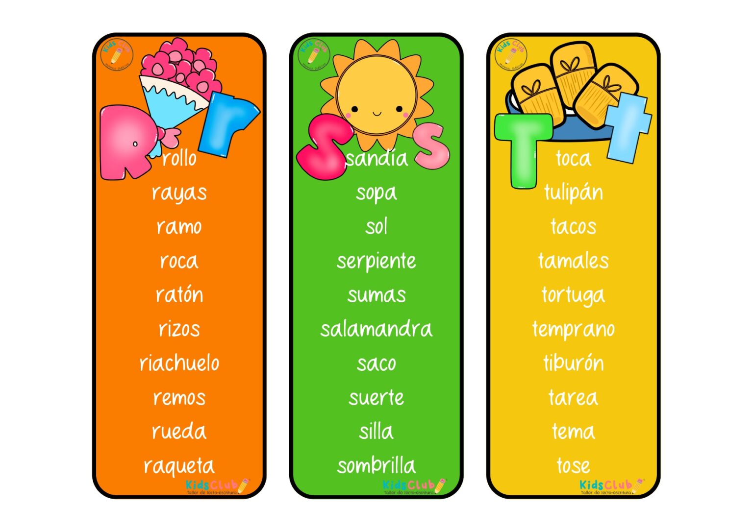 Llaverito de palabras para practicar la lectura con todas las letras ...