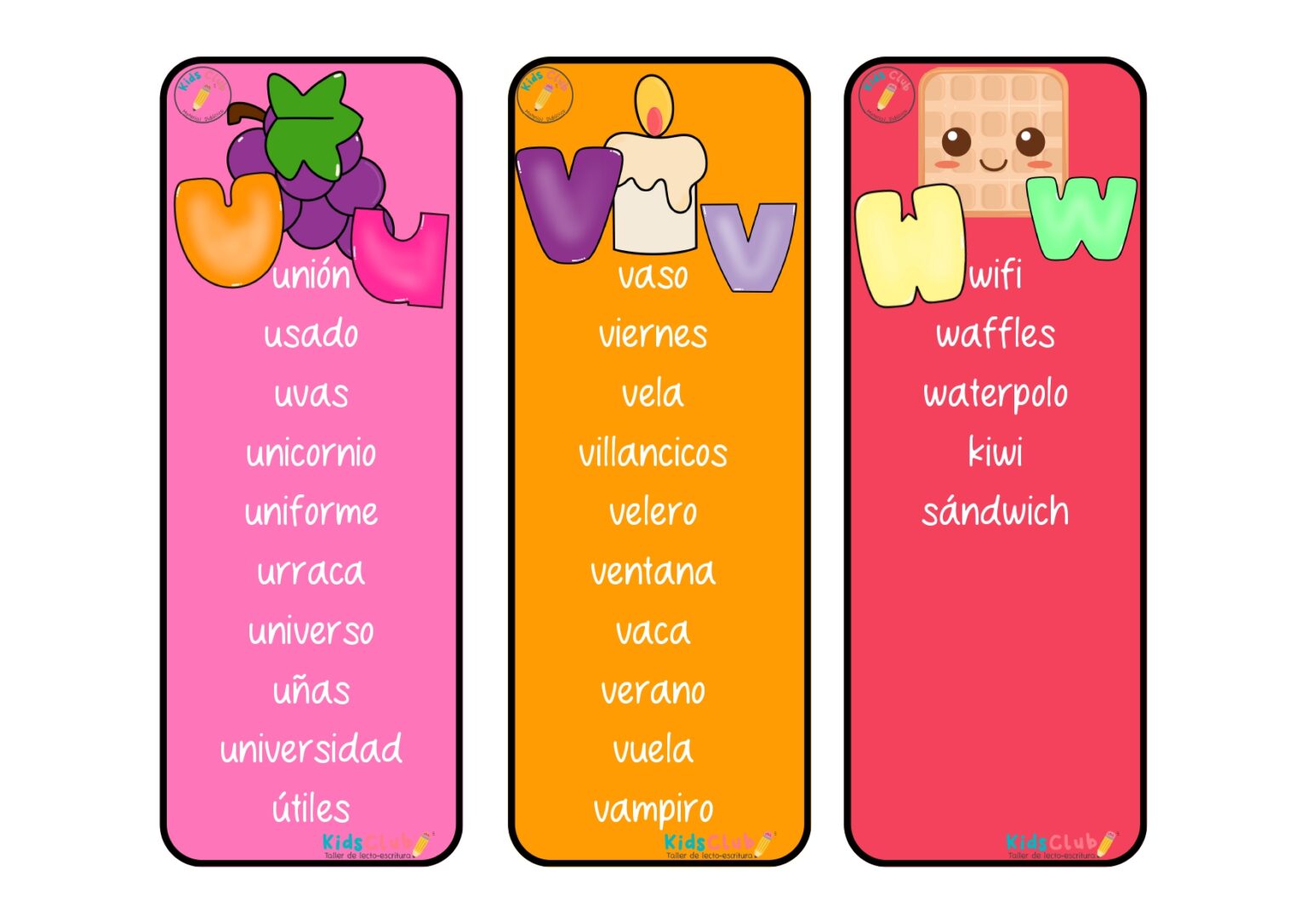 Llavero de lecturas de palabras de todas las letras + TRABADAS ...