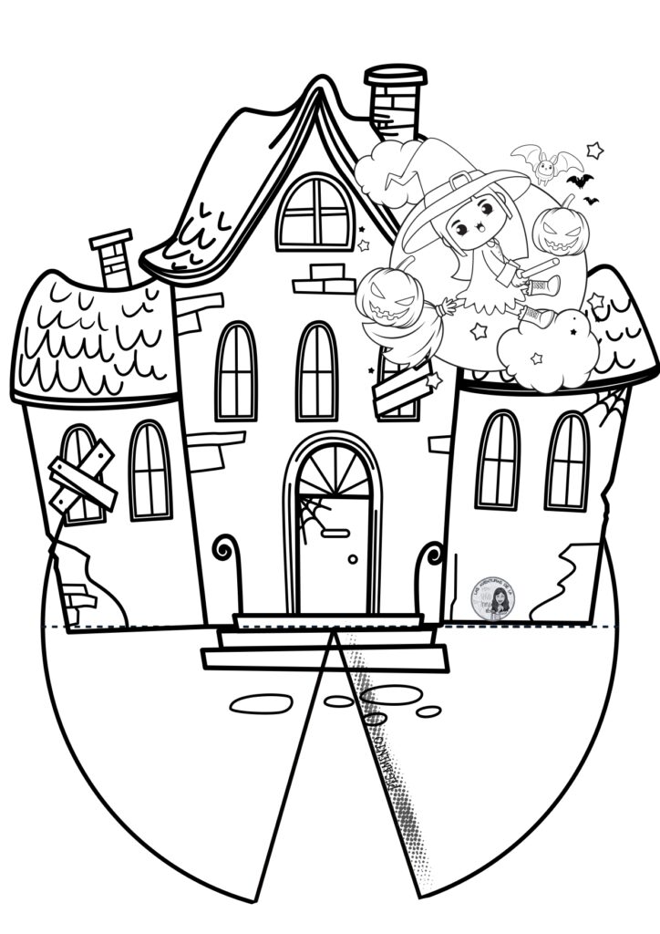 Manualidad de Halloween: La casa encantada y sus personajes ...