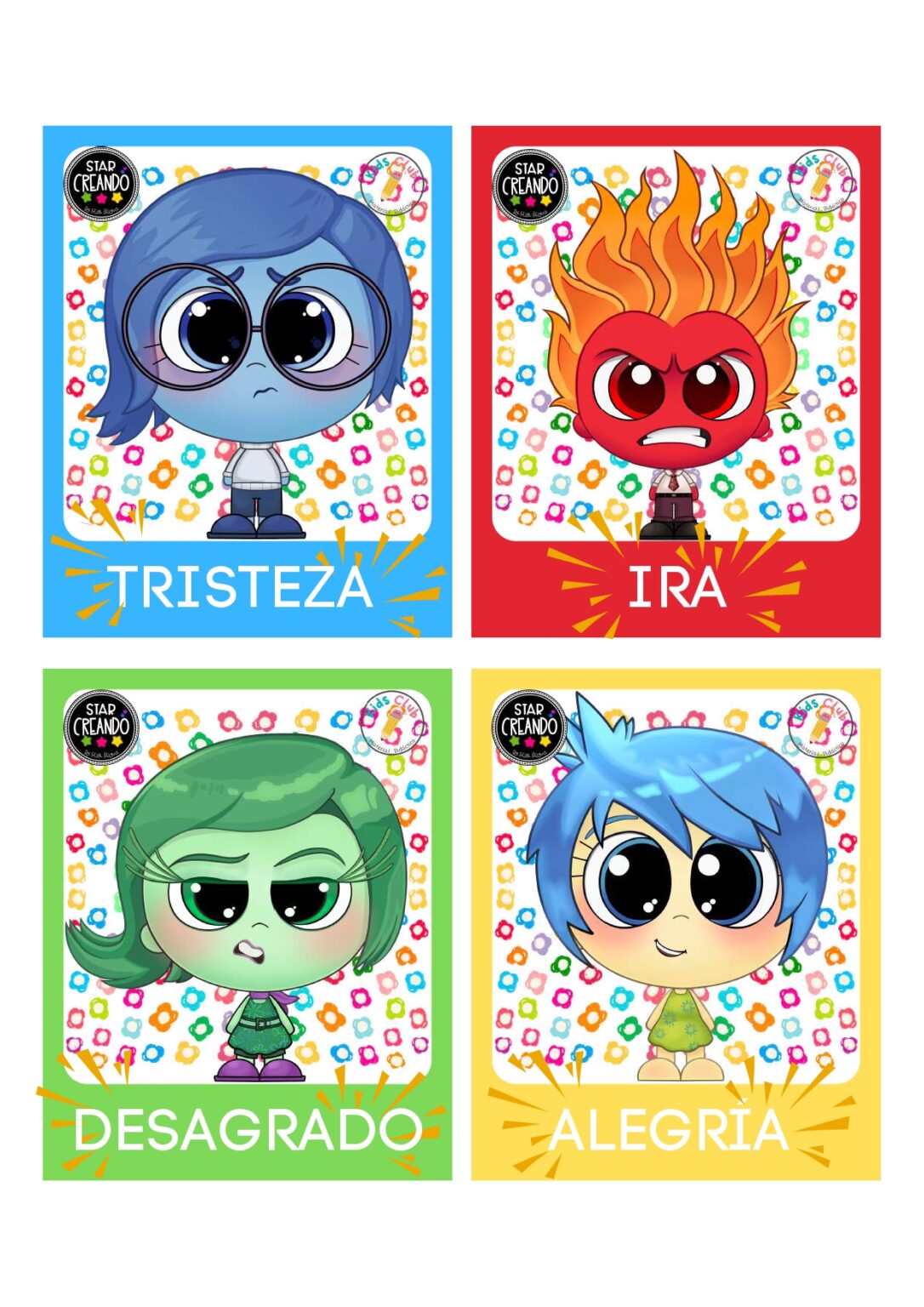 Memory emociones cast/ing listo para descargar y jugar -Orientacion Andujar