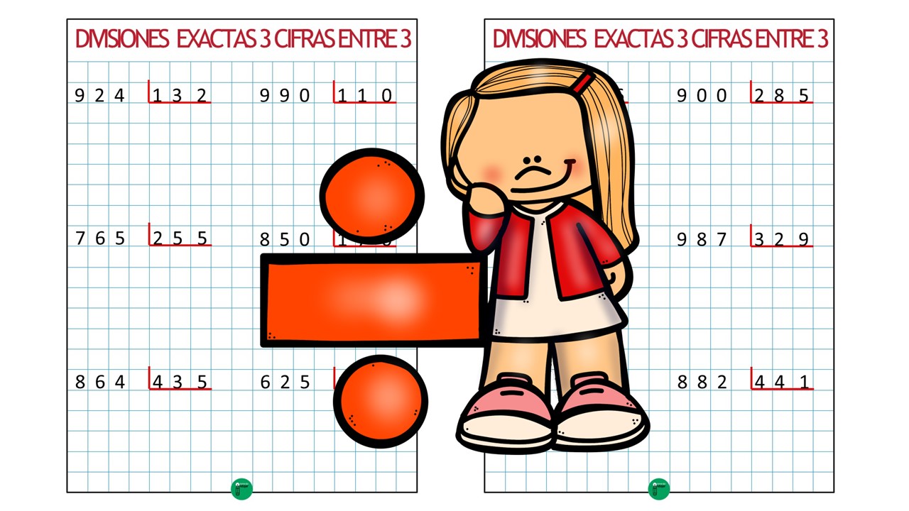 Cuadernillo de divisiones exactas 3 cifras entre 3 -Orientacion Andujar