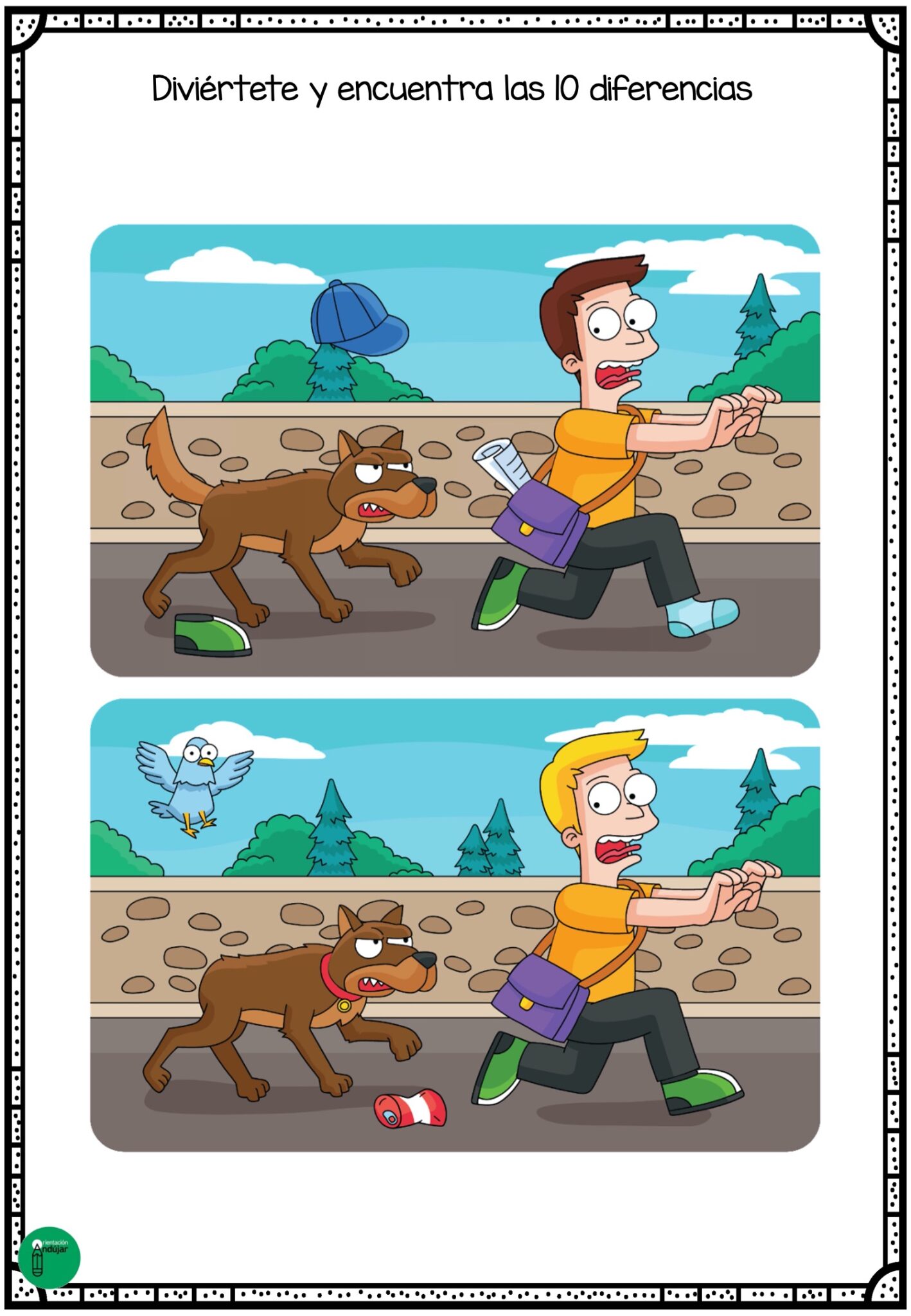 Trabajamos la atención 10 fichas encuentra las 10 diferencias ...