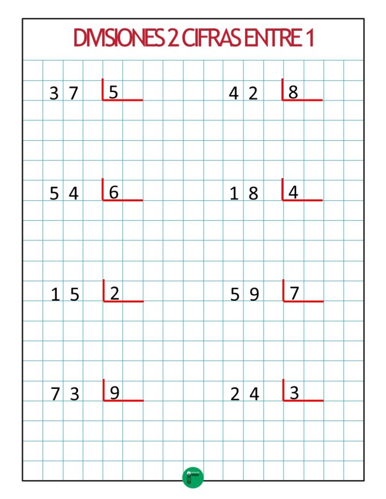 Cuadernillo de divisiones (exactas e inexactas) 2 cifras entre 1 -Orientacion Andujar