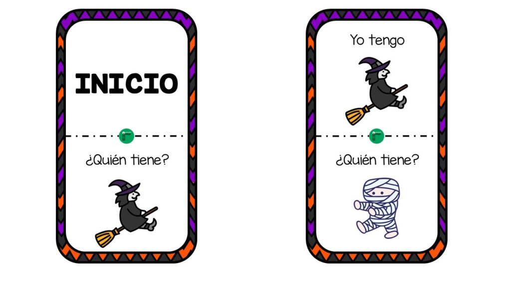 Divertido "¿Quién tiene? Yo tengo..." con el vocabulario de Halloween ...