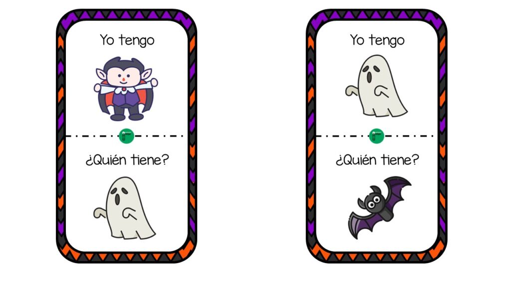 Divertido "¿Quién tiene? Yo tengo..." con el vocabulario de Halloween ...