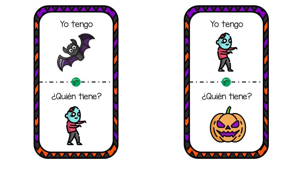 Divertido "¿Quién tiene? Yo tengo..." con el vocabulario de Halloween ...