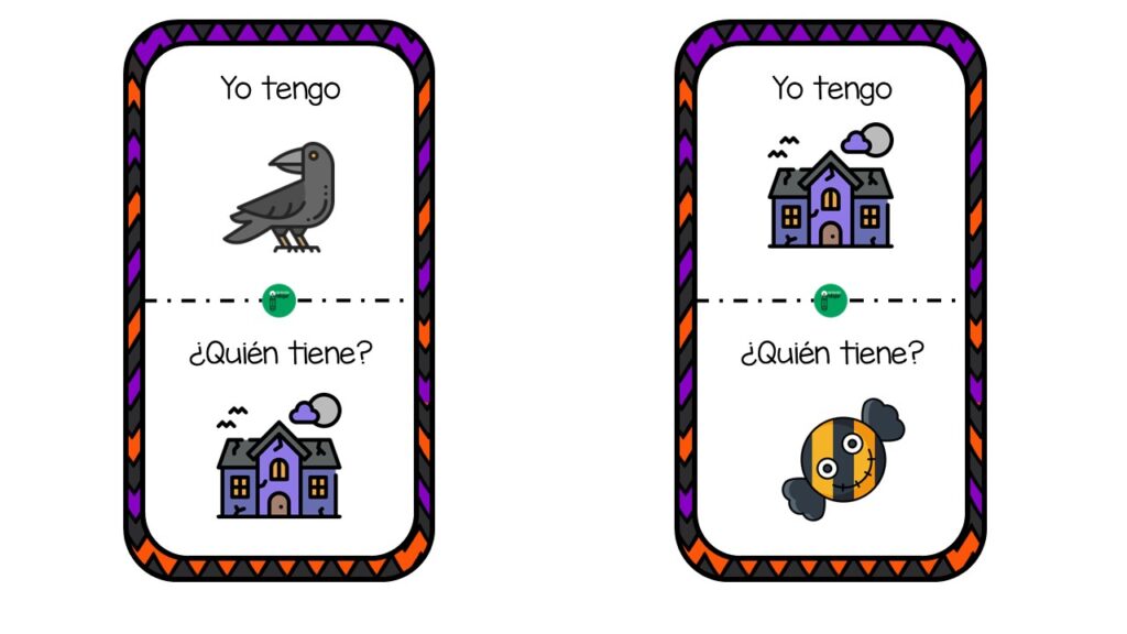 Divertido "¿Quién tiene? Yo tengo..." con el vocabulario de Halloween ...