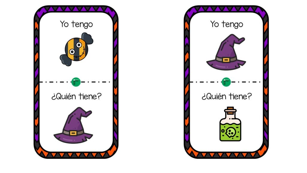 Divertido "¿Quién tiene? Yo tengo..." con el vocabulario de Halloween ...