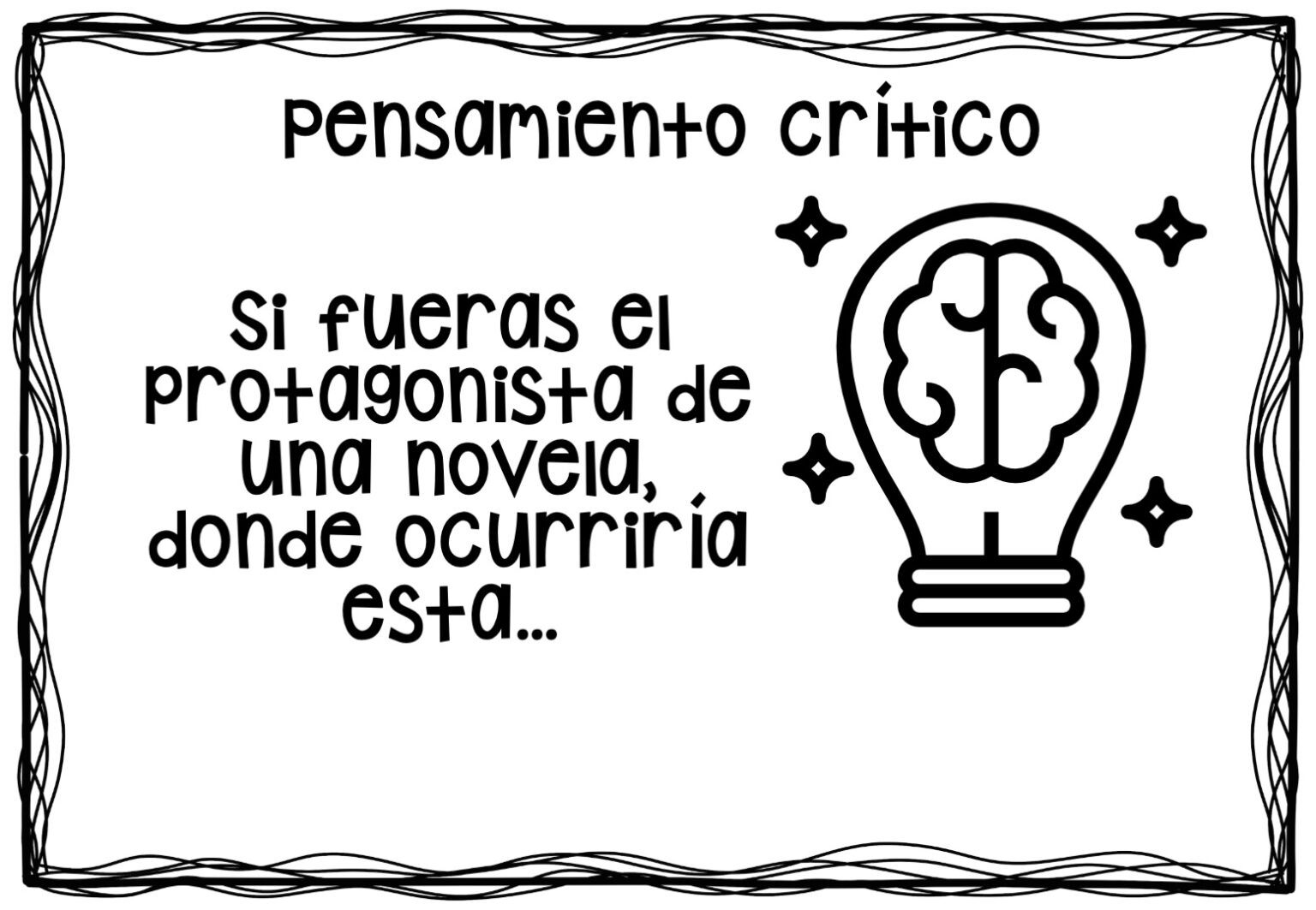 10 tarjetas para trabajar el pensamiento critico en clase -Orientacion ...