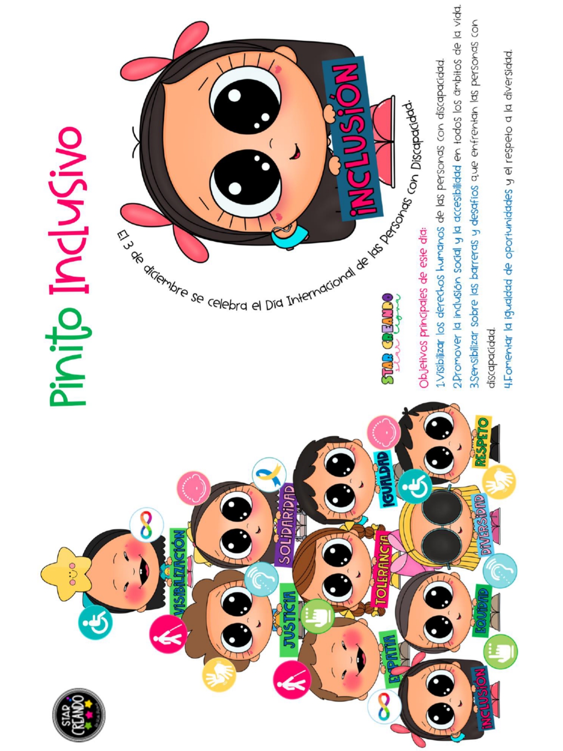 Árbol navideño inclusivo 3 de diciembre día de la discapacidad _page ...