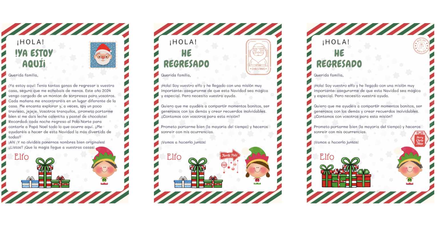 Cartas Bienvenida del elfo navideño directamente de Laponia ...