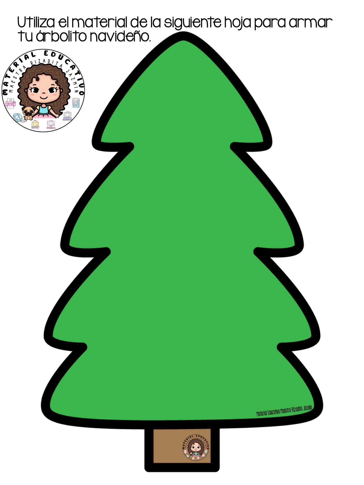 Construye tu arbol de Navidad en clase - Orientación Andújar - Recursos ...