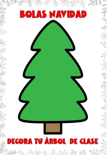 DECORA EL ARBOL DE NAVIDAD RECORTA Y PEGA -Orientacion Andujar
