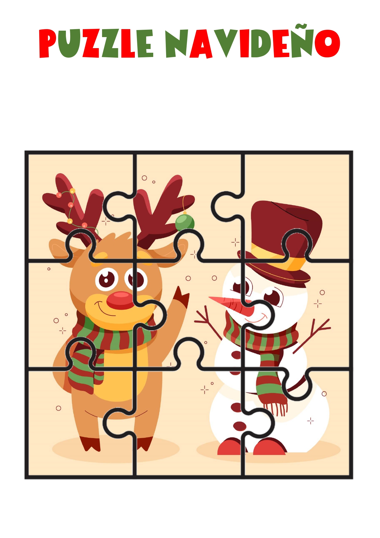Mis puzzles de Navidad para peques: ¡Diviértete con 9 piezas ...