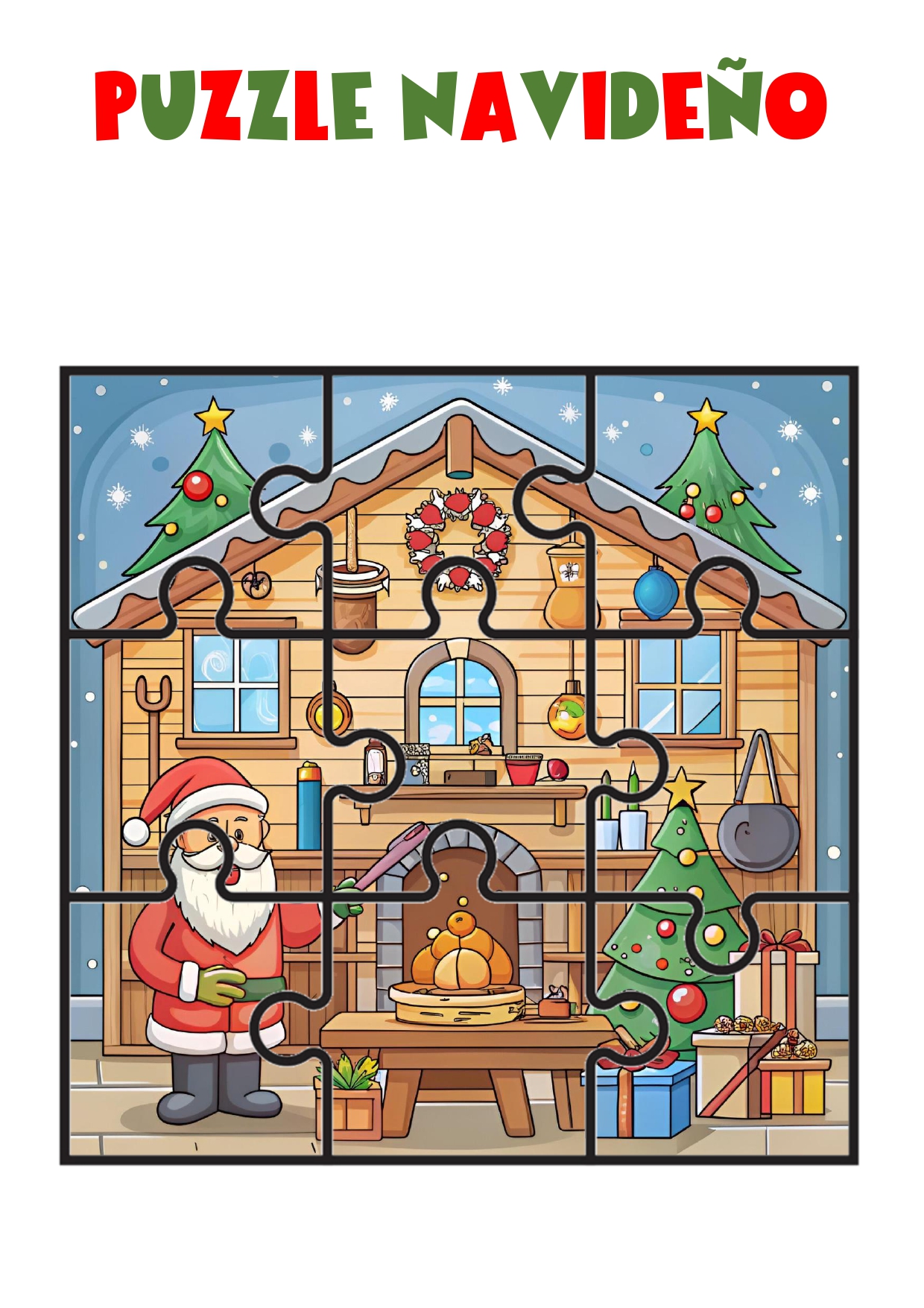 Mis puzzles de Navidad para peques: ¡Diviértete con 9 piezas ...
