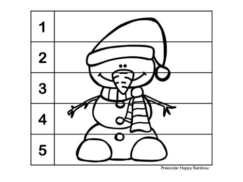 Preciosos rompecabezas navideños para trabajar los números -Orientacion ...