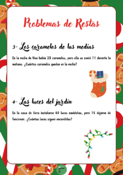 Problemas de Restas Especial Navidad -Orientacion Andujar