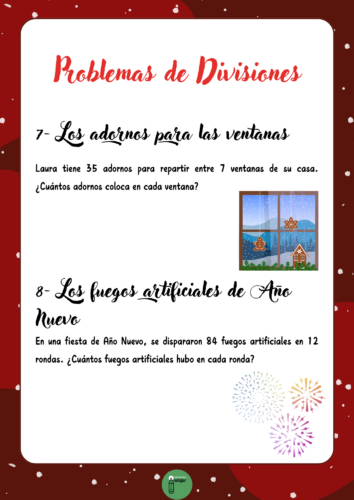 Problemas de Divisiones Especial Navidad -Orientacion Andujar