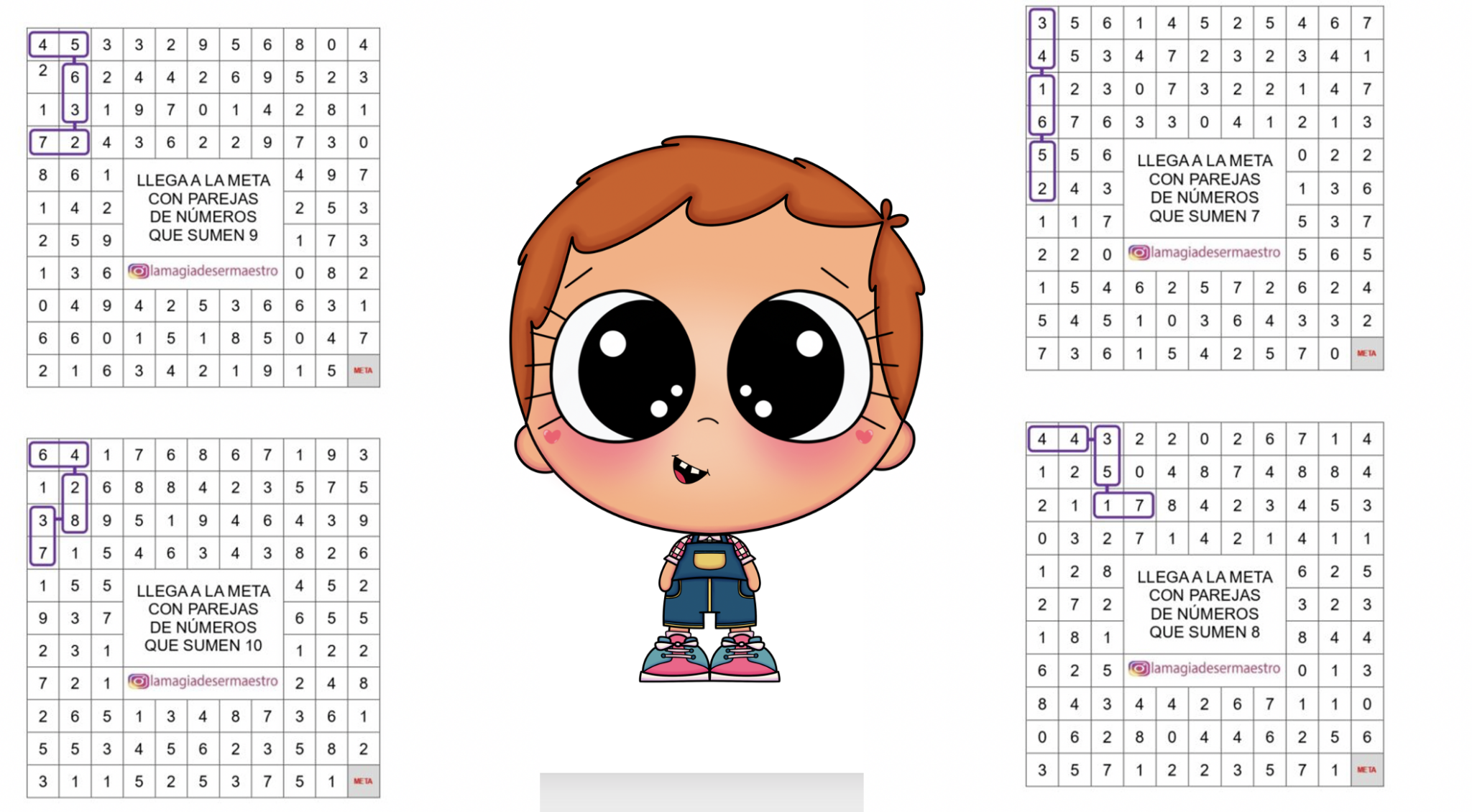 SOPAS DE NÚMEROS para trabajar las sumas -Orientacion Andujar
