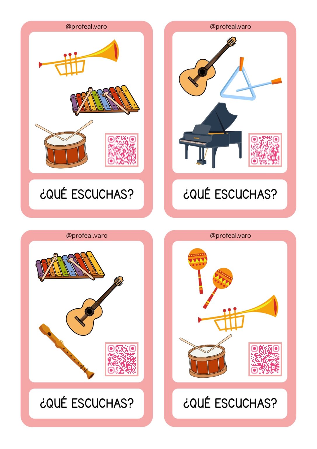 TARJETAS para trabajar la ESTIMULACIÓN VISUAL Y AUDITIVA -Orientacion ...