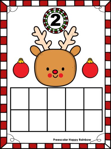 Trabajamos el conteo con esto bonitos renos de navidad -Orientacion Andujar