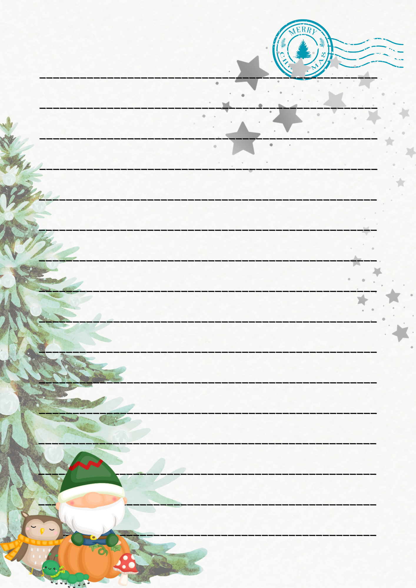 Cartas a Papa Noel y Santa bonitos modelos - Orientacion Andujar