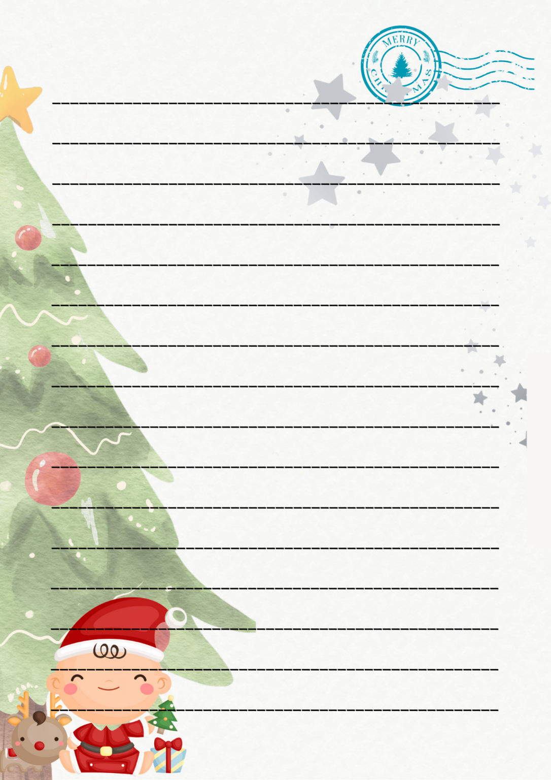 Cartas a Papa Noel y Santa bonitos modelos - Orientacion Andujar