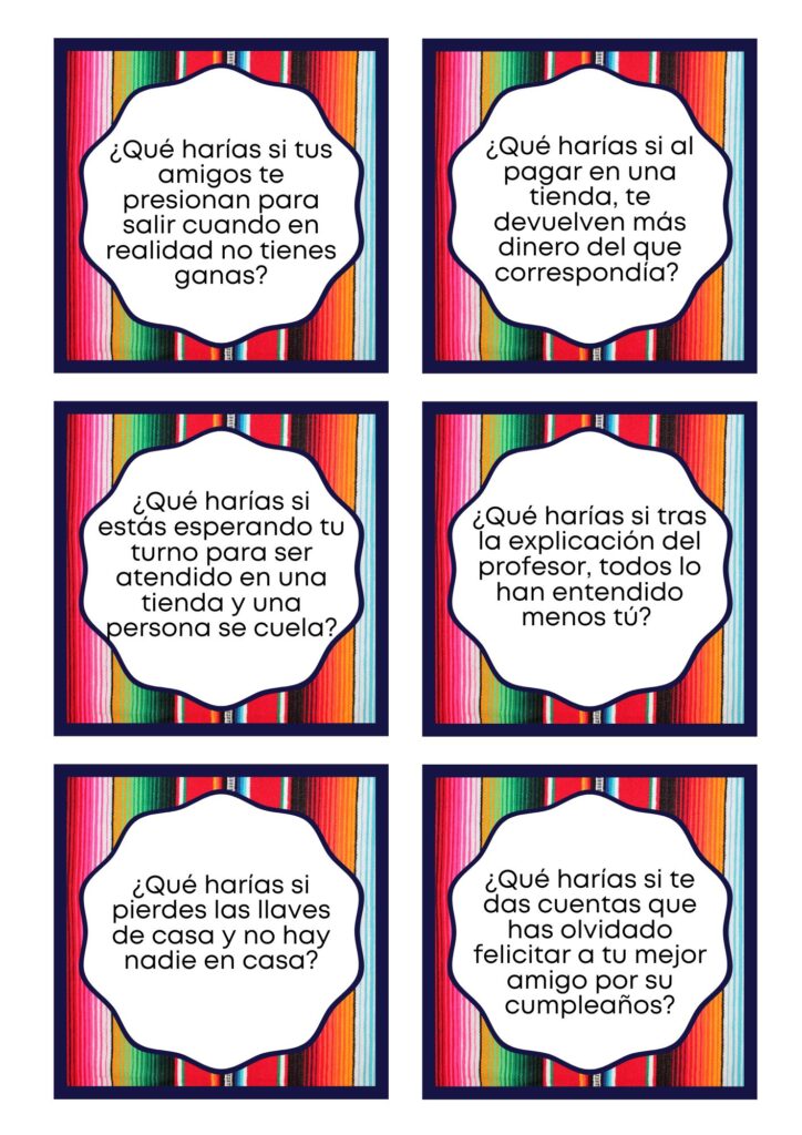 Preguntas para poner en práctica el pensamiento crítico: "¿Qué harías ...