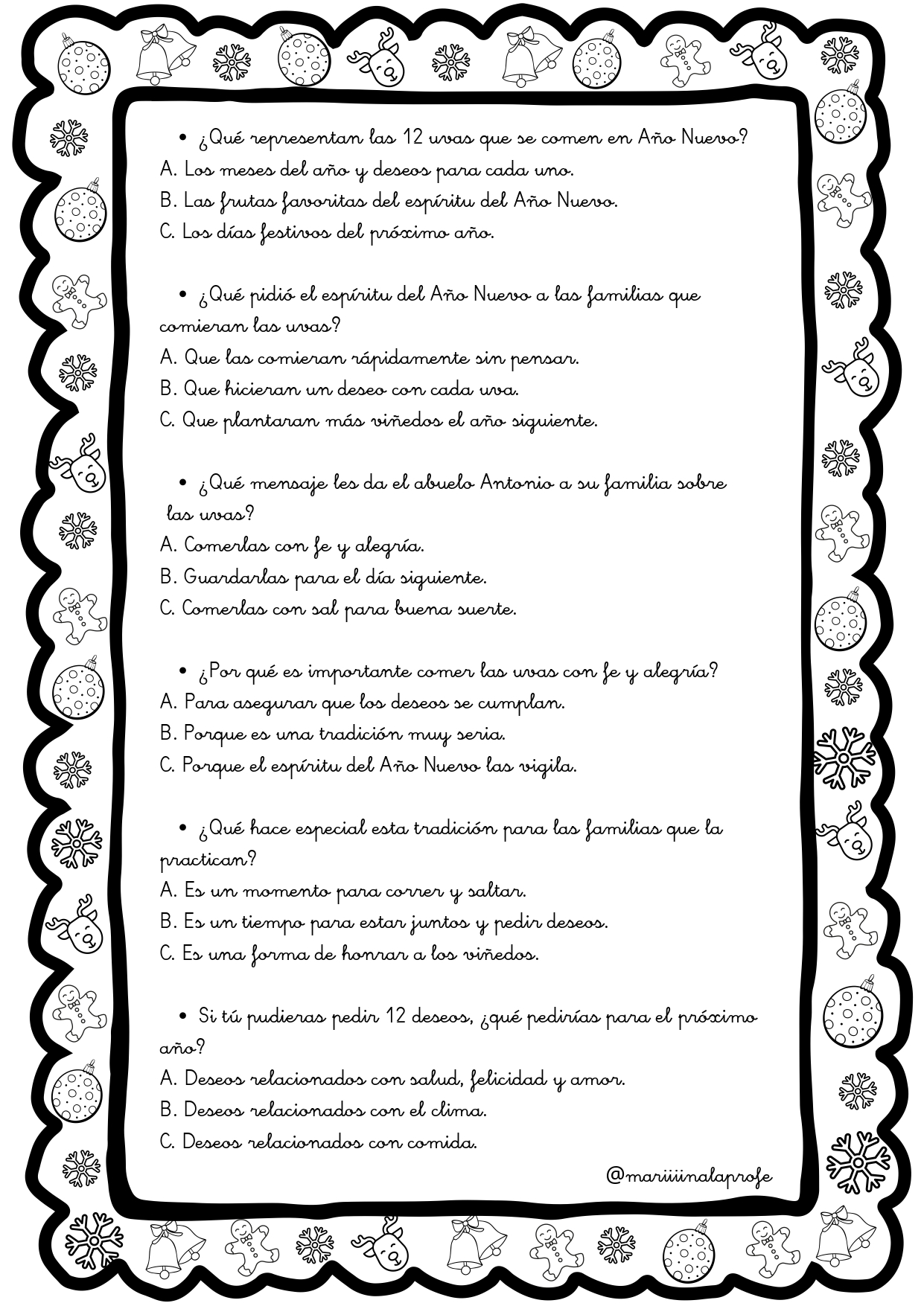 3 Lecturas comprensivas y actividades NAVIDEÑAS -Orientacion Andujar