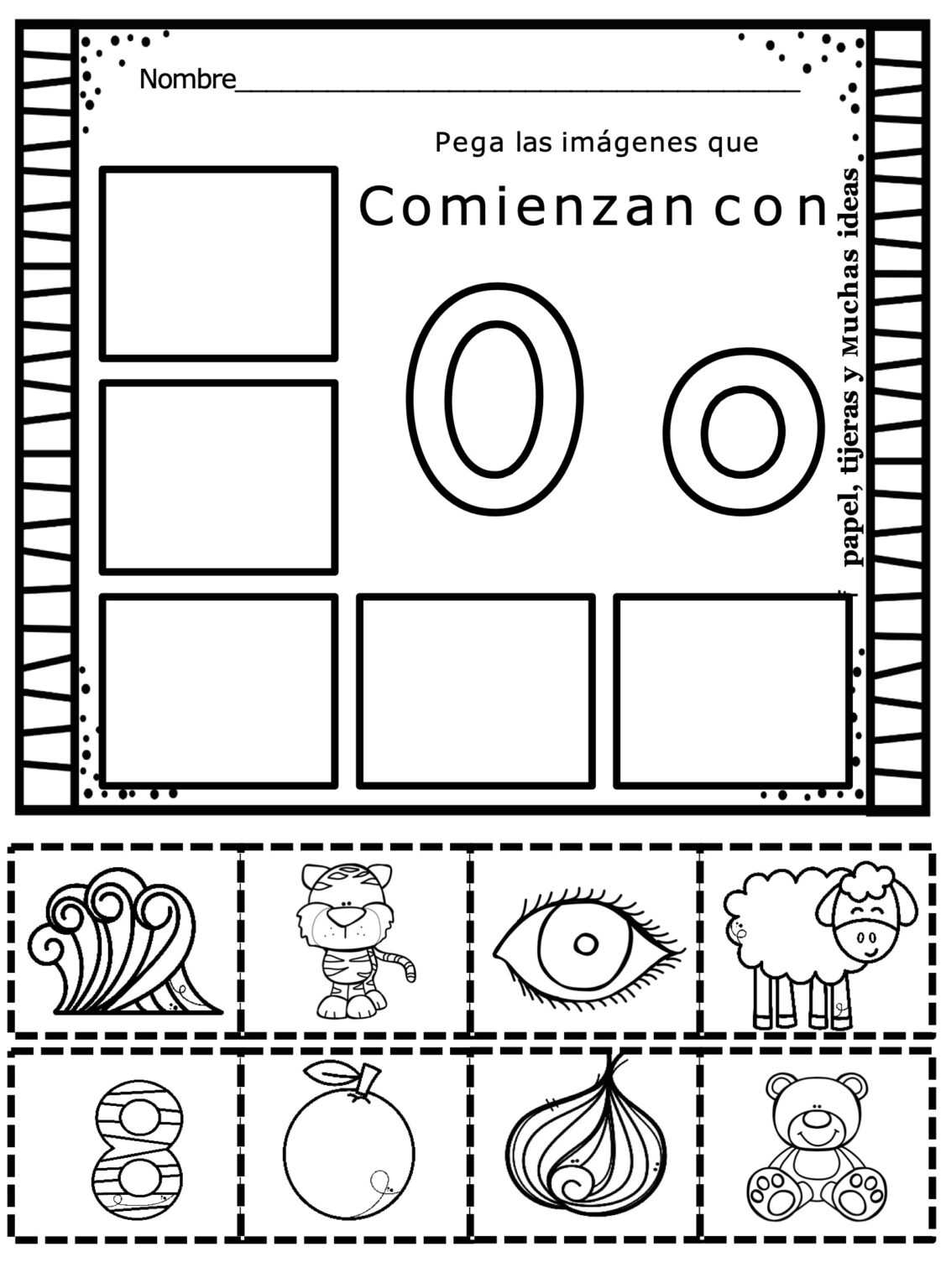 Aprendo las vocales recorta y pega manipulativo didáctico -Orientacion ...