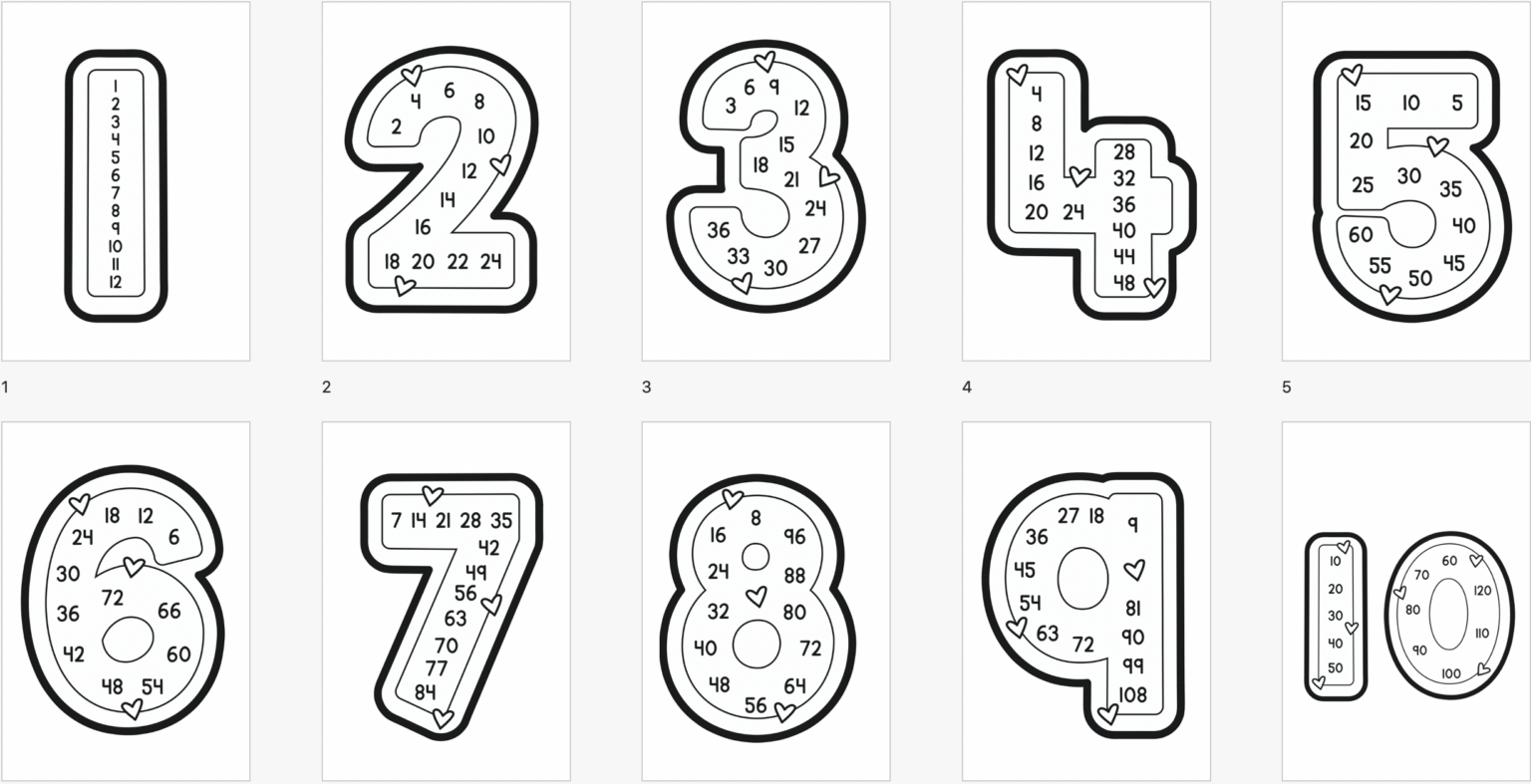 Memory de Multiplicaciones: Un Juego Divertido para Practicar las ...
