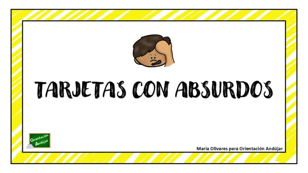 Conjunto de tarjetas para trabajar los absurdos verbales -Orientacion ...