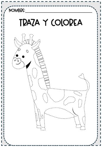 GRAFOMOTRICIDAD traza, diviértete y colorea -Orientacion Andujar