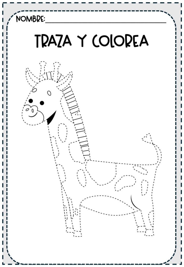 GRAFOMOTRICIDAD traza, diviértete y colorea -Orientacion Andujar